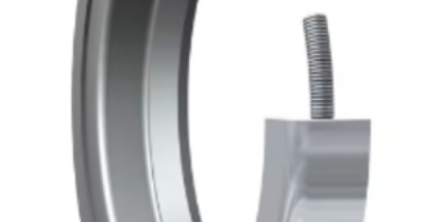 Radial shaft seal with rubber outside diameter and single sealing lip ...