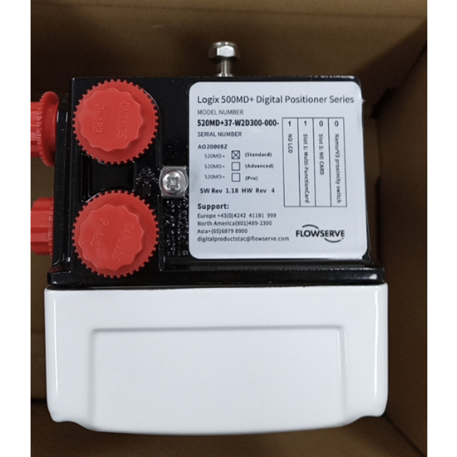 Valve locator+Logix 520MD+44-W2D3FN-000-1000